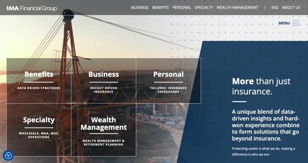 IMA Financial Group | Website Redesign and Development | GFM|CenterTable